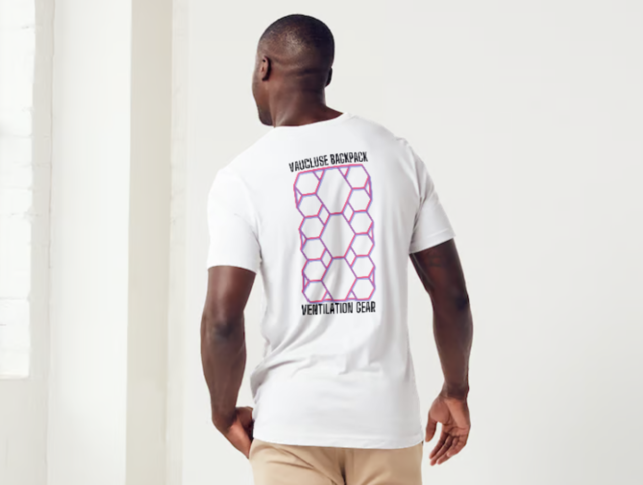 Vaucluse Gear Hexagon Ventilation Frame White T-Shirt – Vaucluse ...