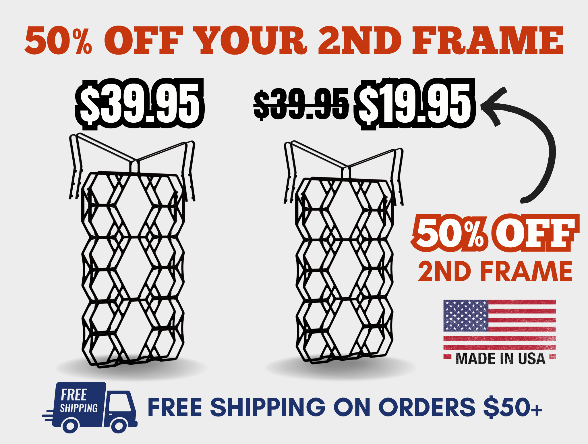 Vaucluse Ultralight Ventilation Backpack Frame - Increase Back Airflow ...